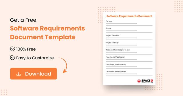 Free Software Requirements Documentation Template - Space-O