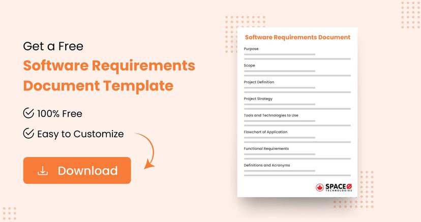 Free Software Requirements Documentation Template - Space-O